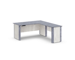 Allure Height Adjustable Reversible L-Shaped Standing Desk - 66"Wx78"D