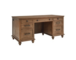 Barrington Executive Double Pedestal Desk - 66"W x 30"D