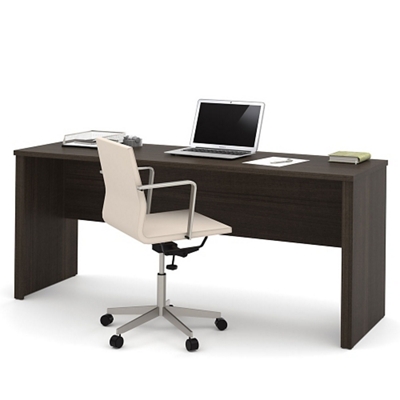 Embassy Credenza Desk with Half-Modesty Panel and Wire Management -71"W ...