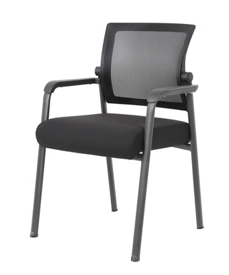 Pivot Back Mesh and Fabric Guest Chair by Boss Seating | NBF.com