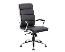 Crofton Faux Leather High Back Office Chair with Adjustable Seat and Tilt
