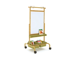 Bamboo Deluxe Chart Stand with Sage Tubs