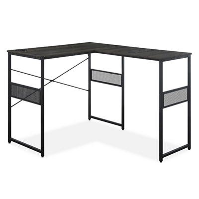 Axle 48"W Standing-Height L-Desk with Universal Return by Hubbub | NBF.com