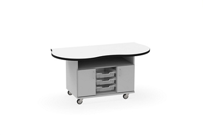 Reflection Workstation with Totes - 60"Wx30"Dx30"H by WB Manufacturing ...