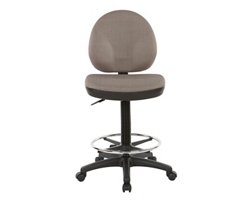 WorkSmart Armless Drafting Stool with Foot-rest | NBF