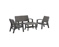 COSCO 4 Piece Resin Patio Set