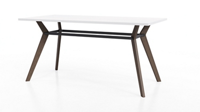 Rang Standing Height Collaborative Wood Table - 42"Wx84"Dx42"H by KFI ...
