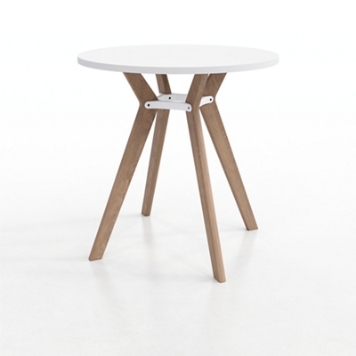 Rang Standing Height Round Wood Table - 42"Wx42"H by KFI Studios | NBF.com