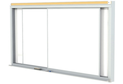Horizontal Sliding Porcelain Magnetic Whiteboard 6'x4' by Ghent | NBF.com