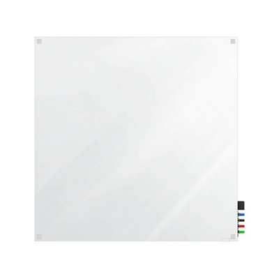 Harmony Magnetic Square Corner Glass Board 4x4 by Ghent | NBF.com