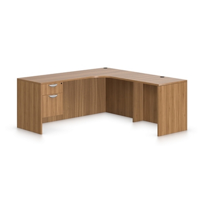 Contemporary Corner L-Shaped Desk with Left Return - 71"W x 72"D by NBF ...