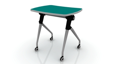 Zook Flip-Top Rolling Mobile Table - 30”W by Global Furniture | NBF.com
