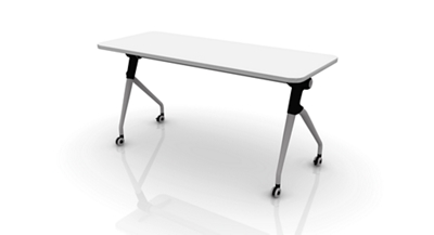 Zook Flip-Top Rolling Mobile Table - 60”W by Global Furniture | NBF.com