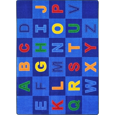 Patchwork Letters 7'8" x 10'9" Area Rug by Joy Carpets | NBF.com