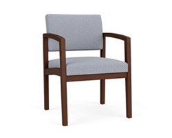 Shop New Castle Wood Guest Chair with Designer Upholstery | NBF
