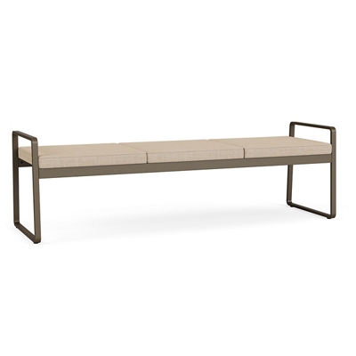 Foundry Three Seat Bench In Premium Upholstery by NBF Signature Series ...