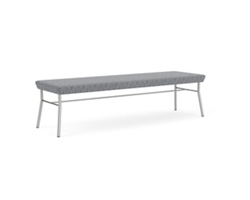 Uptown Three-Seat Bench in Premium Upholstery