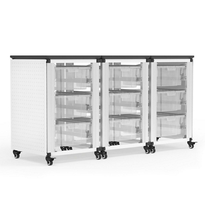 MBS 9-Bin Modular Classroom Storage Cabinet – 54" W x 29" H by Luxor ...