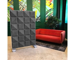 Shift Quad Mobile Room Divider - 48"W x 72"H