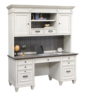 Hartford L Shaped Desk with Right Return and Hutch
