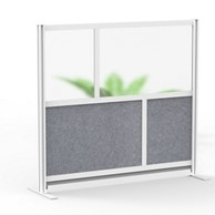 Modular Room Divider Wall System – 48" H x 53" W by Luxor | NBF.com