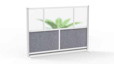 Modular Room Divider Wall System – 48" H x 70" W by Luxor | NBF.com