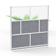 Modular Room Divider Wall System – 70" H x 70" W by Luxor | NBF.com