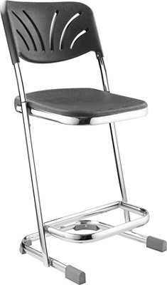 Elephant Z-Stool 22"H with Backrest by National Public Seating | NBF.com