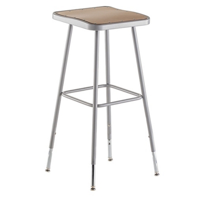Adjustable Height Lab Stool - 30.75"H-38.75"H by National Public ...