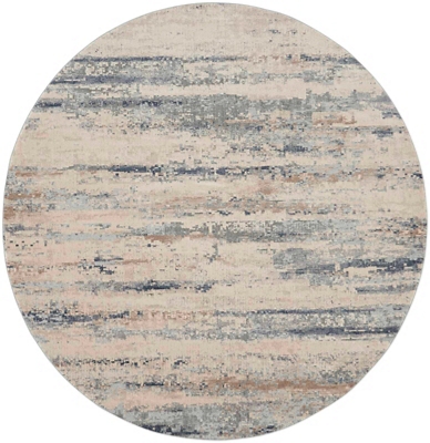 Rustic Textures 5' Round Area Rug by Nourison Home | NBF.com
