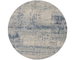 Rustic Textures 5' Round Area Rug