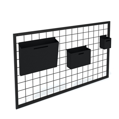 Maker Metal Grid Wall Organizer with Basket Set - 40"W by Hubbub | NBF.com