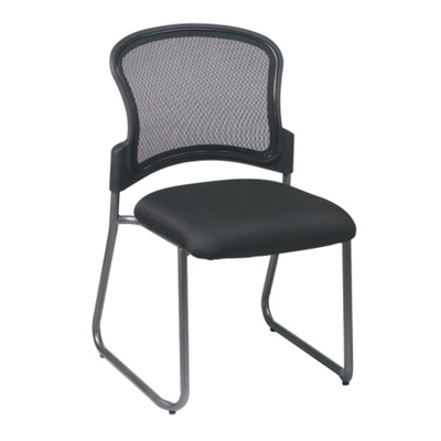 Thorsen Mesh Back Sled Base Chair by Office Star | NBF.com