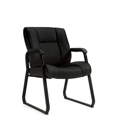 Contemporary Square Back Bonded Leather Guest Chair by NBF Signature ...