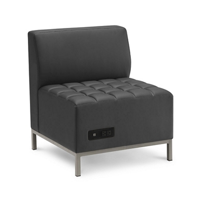 Traffic Modular Seating Armless Guest Chair with Power Outlets by NBF ...