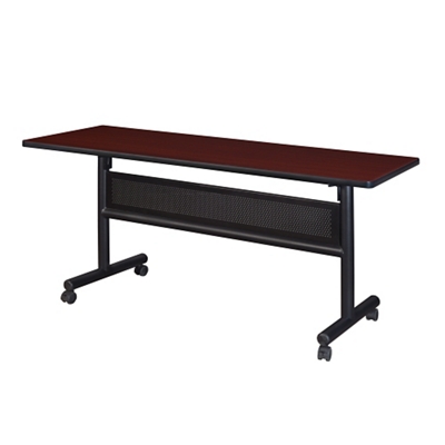 Merit Flip Top Training Table with Casters and Modesty Panel - 60"W x ...