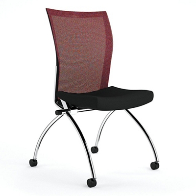 Armless Mesh Back Mobile Nesting Chair by Safco | NBF.com