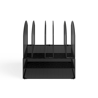 Onyx Desk Organizer, 2 Horizontal/6 Upright Sections by Safco | NBF.com