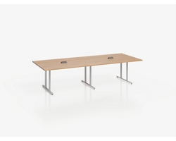 Voyage Conference Table with Two Power Modules - 120"Wx48"D