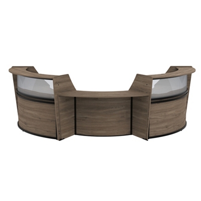 Cortez Curved Reception Desk w/ Center ADA by NBF Signature Series ...