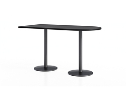Figo Bar Height Peninsula Table - 60"W x 48"D