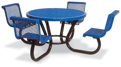 Round Open Diamond Pattern Outdoor Table - 46" by UltraSite | NBF.com