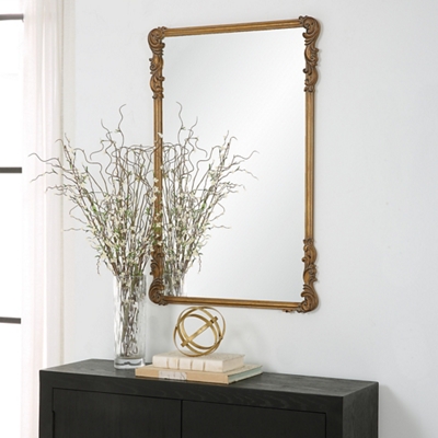 Gold Ornate Rectangular Mirror - 24"Wx36"H by NBF Signature Series ...