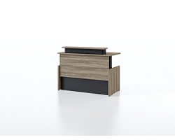 Vanguard 72” Adjustable-Height Reception Desk – 72"Wx30"D