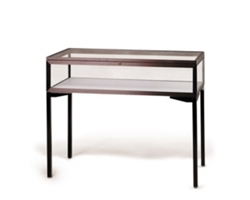 Lockable Tabletop Display Case with Sliding Top - 48"W