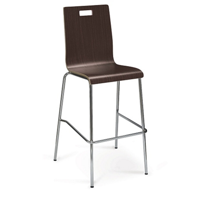Barista High-Back Bar Height Cafe Stool by NBF Signature Series | NBF.com