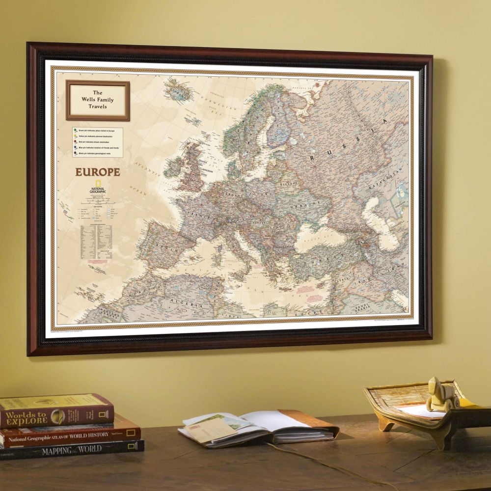 National Geographic ''My Europe'' Personalized Map (Earth-toned ... National Geographic ''My Europe'' Personalized Map (Earth-toned ...