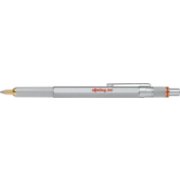 rOtring 800 Retractable Ballpoint Pen, Medium Point, Silver | rOtring