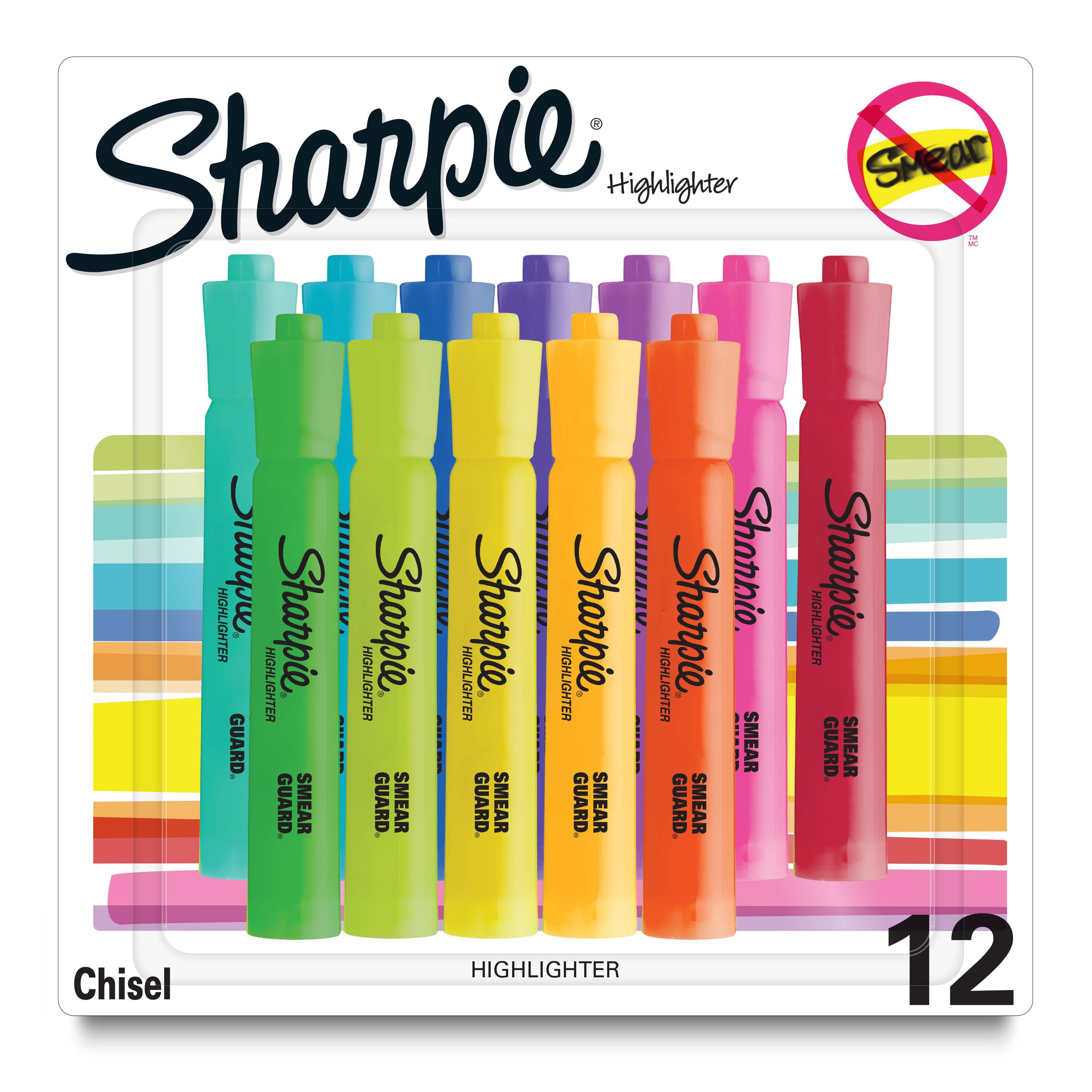 Sharpie Tank Highlighters, Chisel Tip | Sharpie
