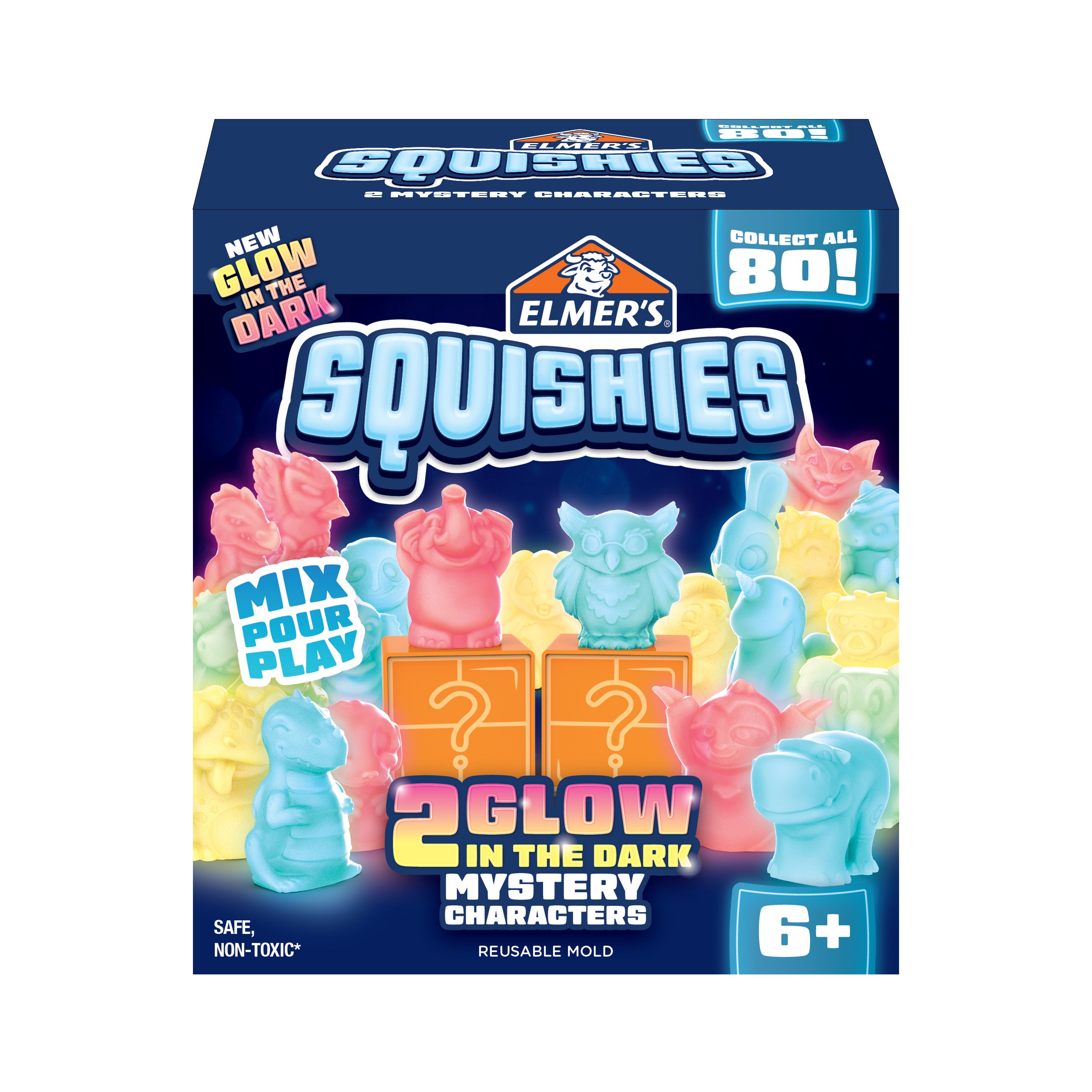 Elmer’s Squishies DIY Glow in the Dark Squishy Toy Kit, Kids Crafts ...